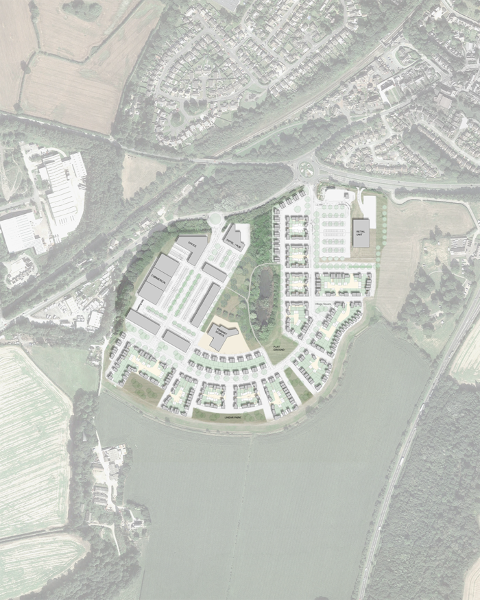 Mixed-use Masterplan in Ruabon - Owers Warwick Architects